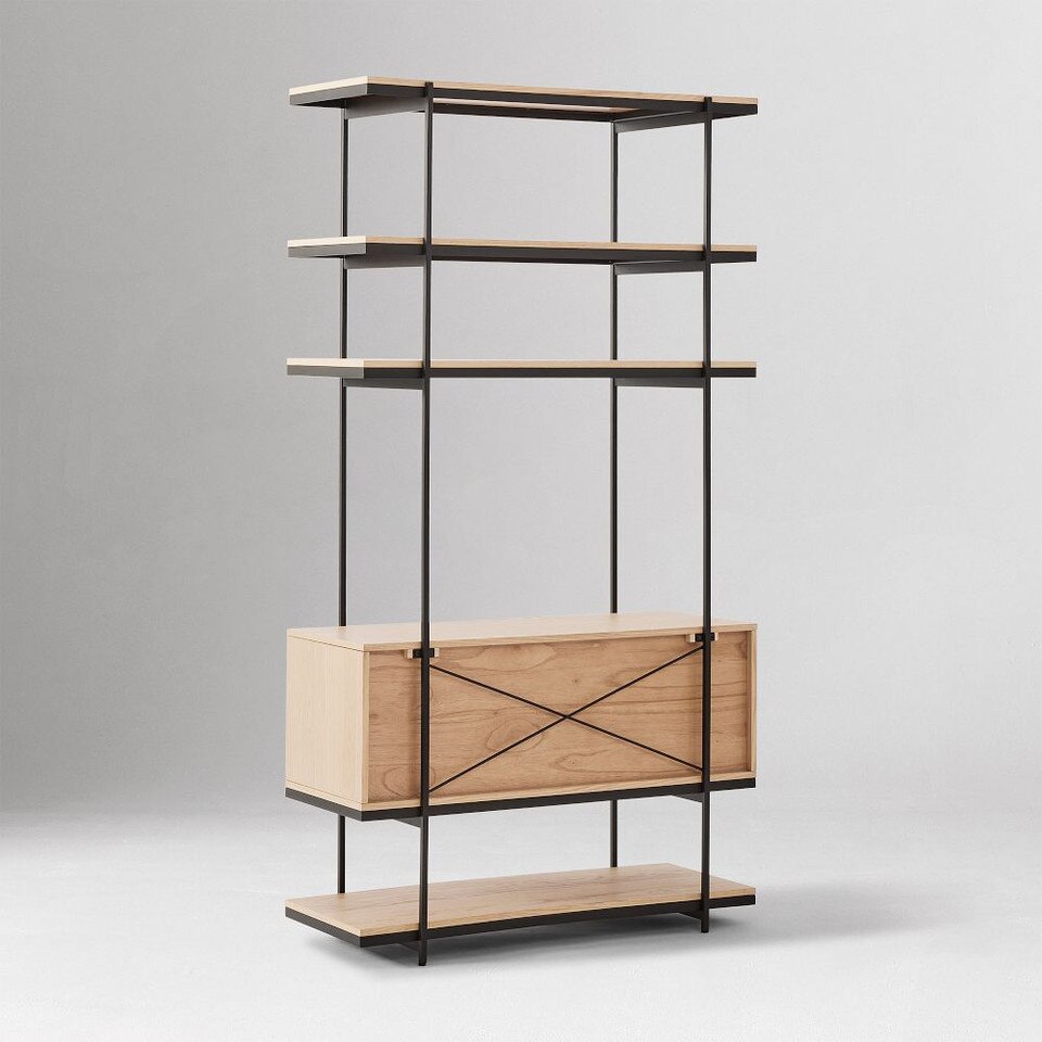 Pierce Narrow Storage Shelf Unit (107 cm) | West Elm UK